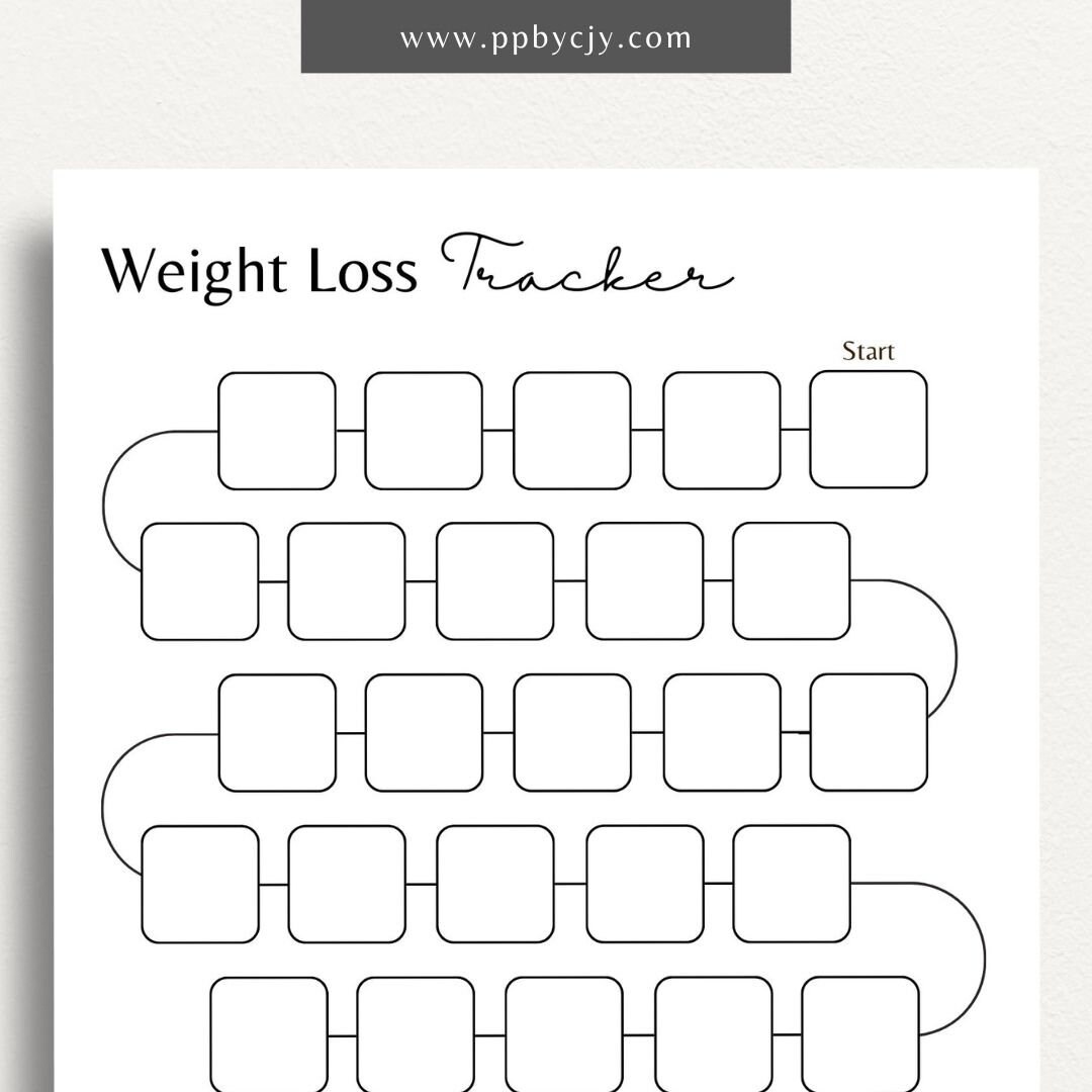 Weight Loss Progress Chart | Healthy Living Milestone Tracking | Body ...
