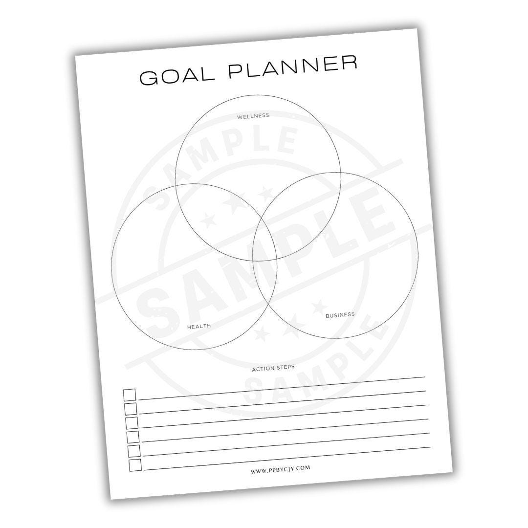 Balanced Life Goal Planner | Integrated Circle of Wellness Planner ...