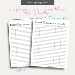 Protein Intake Nutrition Tracker | Meal Planning Food Diary | Diet ...