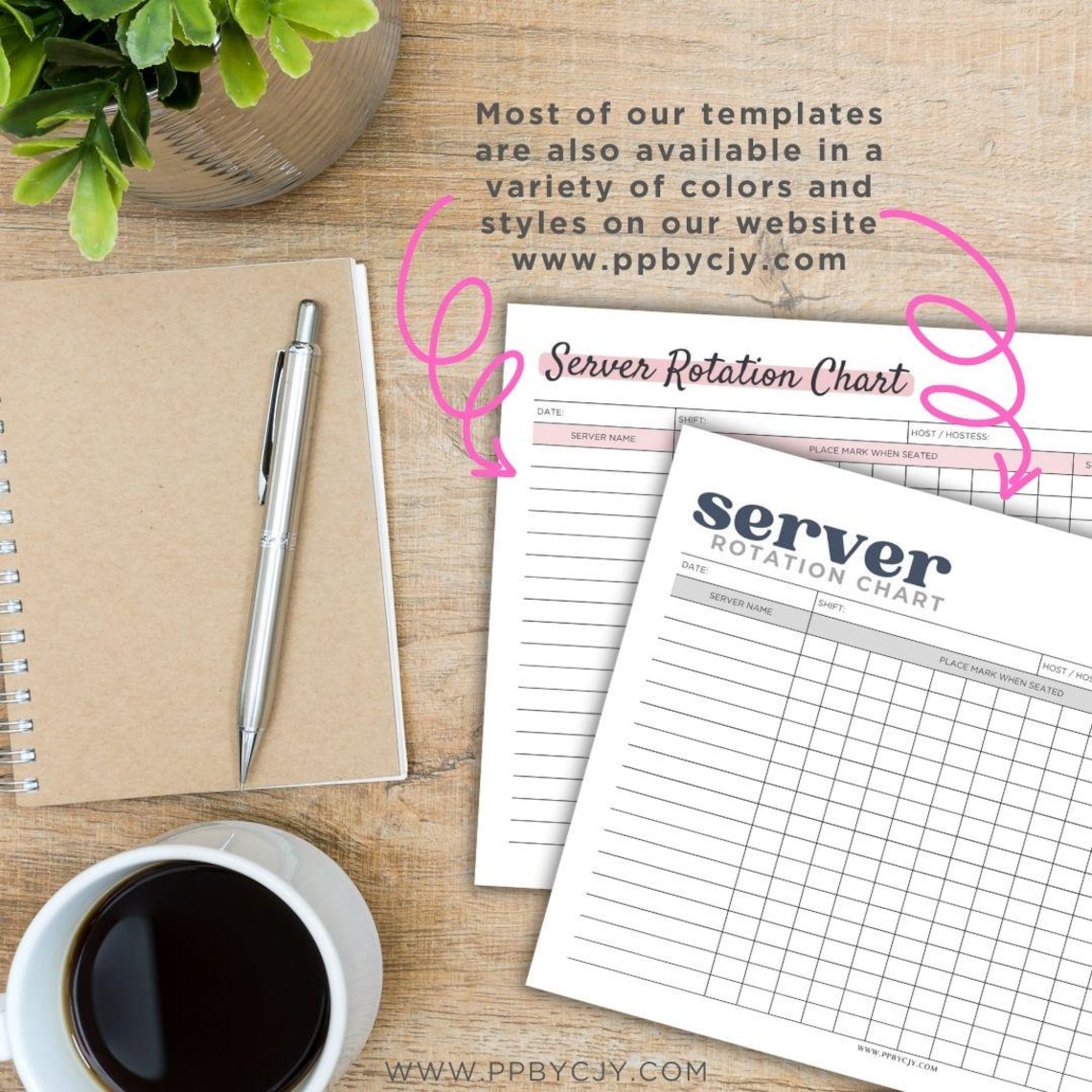 Restaurant Server Rotation Chart | Table Dining Room Waitstaff ...