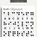 Braille Alphabet Sheet Printable Template | Digital Download | Braille ...