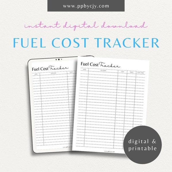 Fuel Log - Etsy