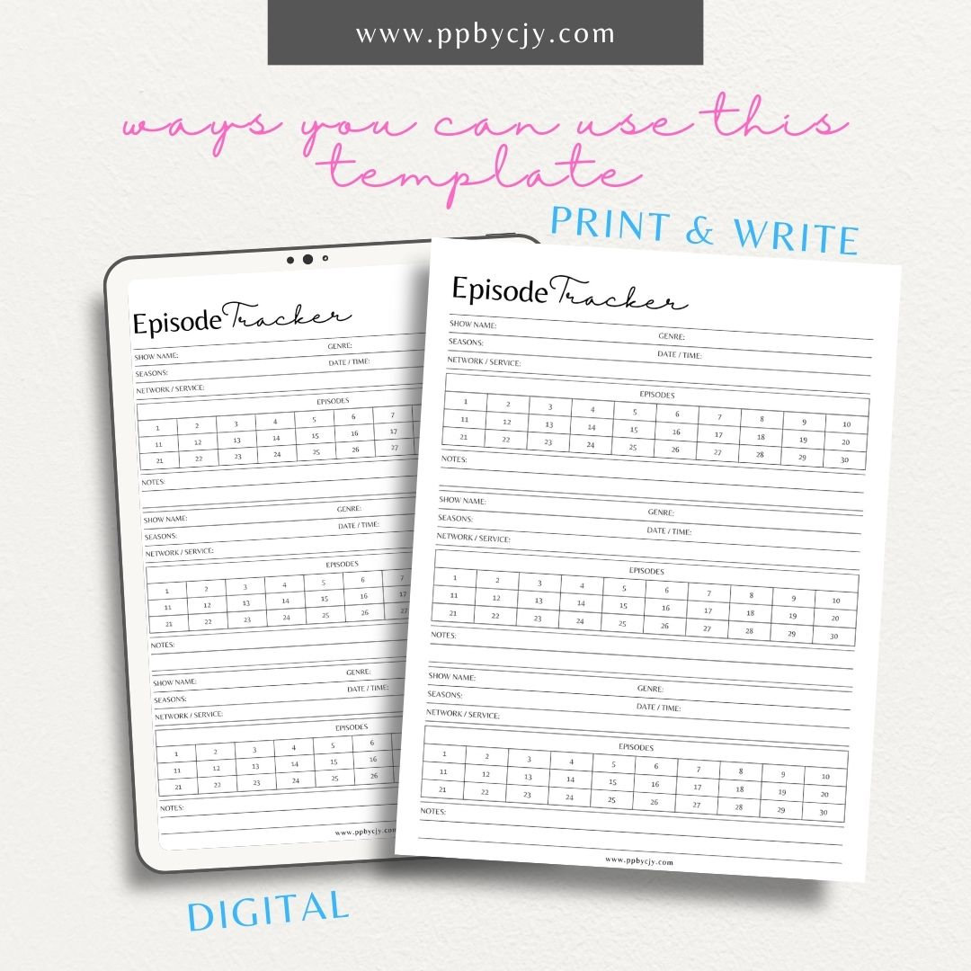 TV Binge Watching Show Tracker | Television Series Watchlist | TV Show ...