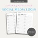 Social Media Login Tracker Online Account Manager Log Digital Identity ...