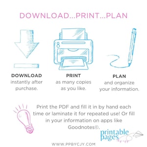 Snack Bar Inventory Printable Template | Instant Digital Download ...