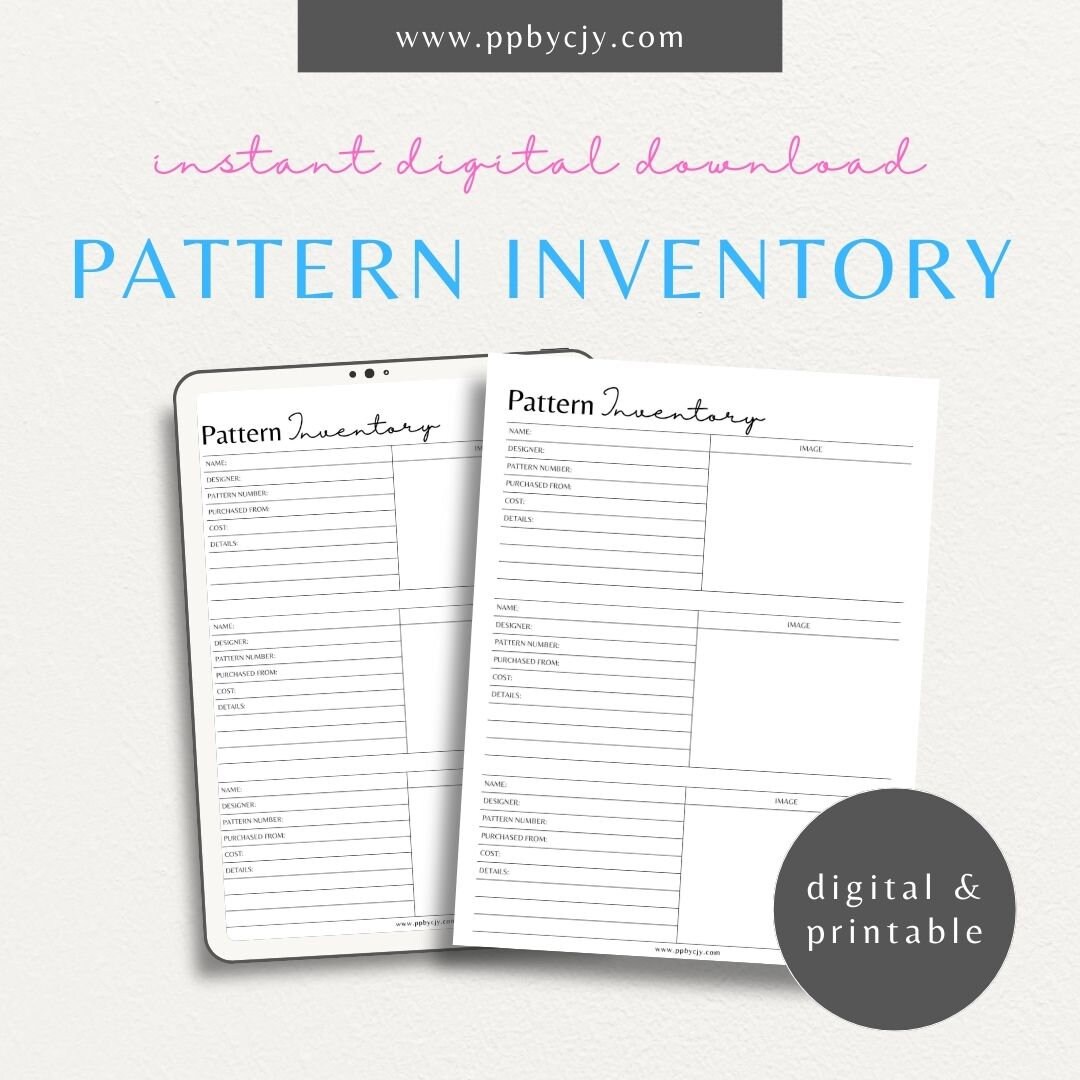Sewing Craft Pattern Inventory | Knitting Crochet Creative Project ...