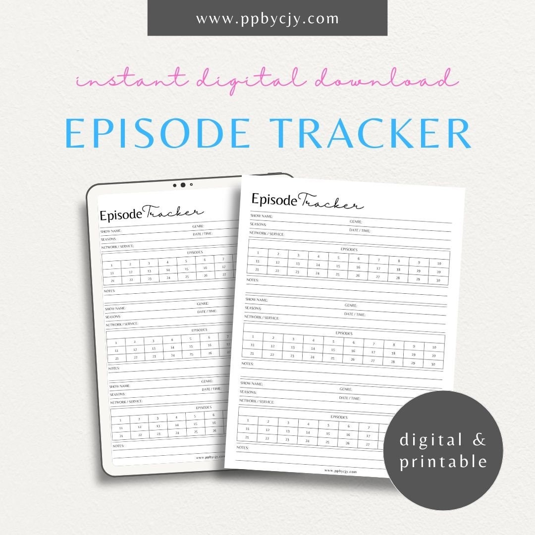TV Binge Watching Show Tracker | Television Series Watchlist | TV Show ...
