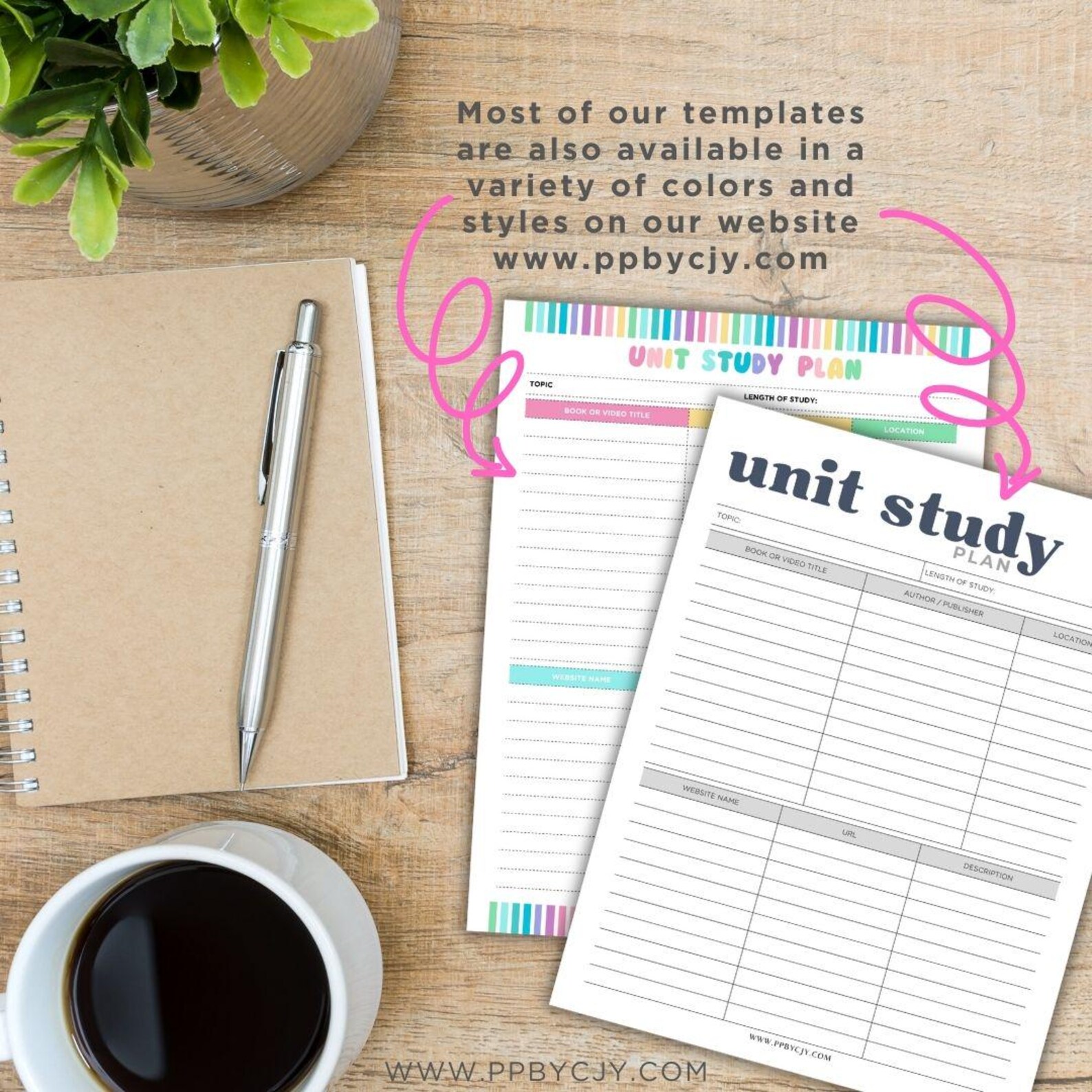 Unit Study Planner Printable | Instant Digital Download | Homeschool ...