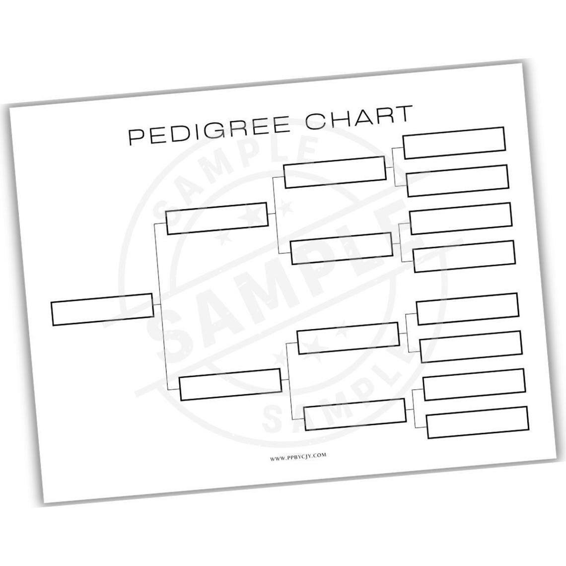 Animal Pedigree Chart Printable | Pet Breeder Lineage Chart | Dog ...