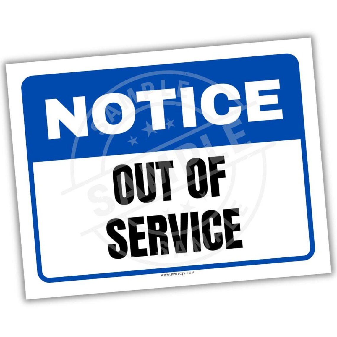 Notice Out of Service Printable Sign PDF | Equipment & Restroom Out of ...