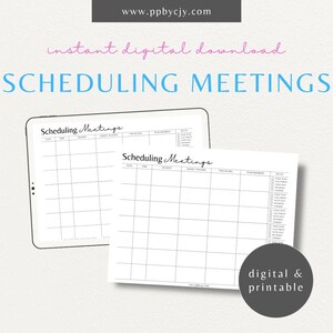 School Counselor Scheduling Tracker | Student Support Session Planner ...