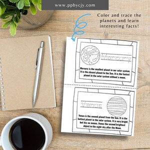 Planets Astronomy Printable Booklet | Solar System Staple Book | Space ...