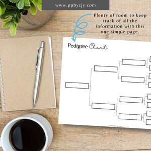 Animal Pedigree Chart Printable | Pet Breeder Lineage Chart | Dog ...