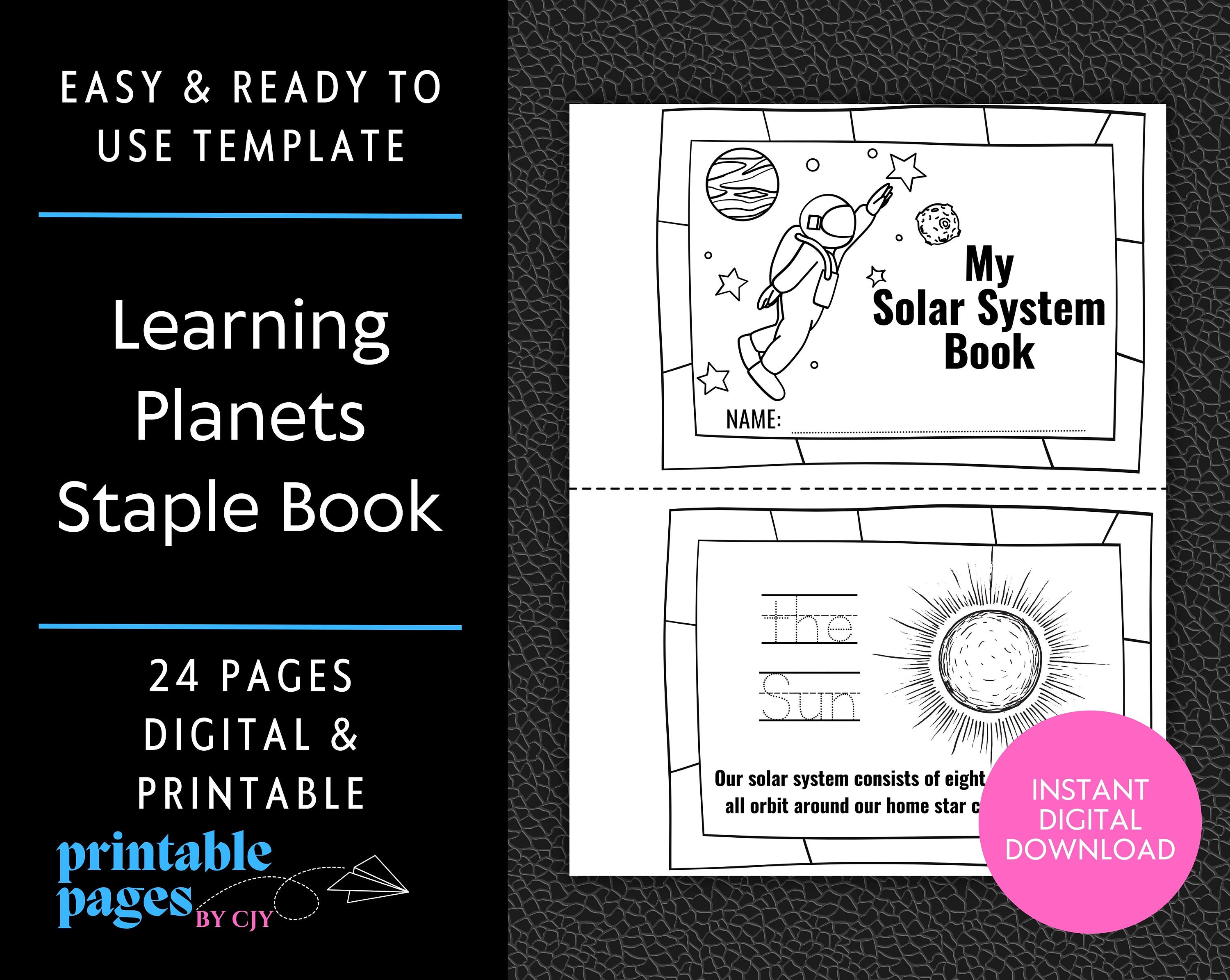 Solar System Printable Book