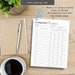 Consignment Tracker Printable Template Digital Download Inventory ...