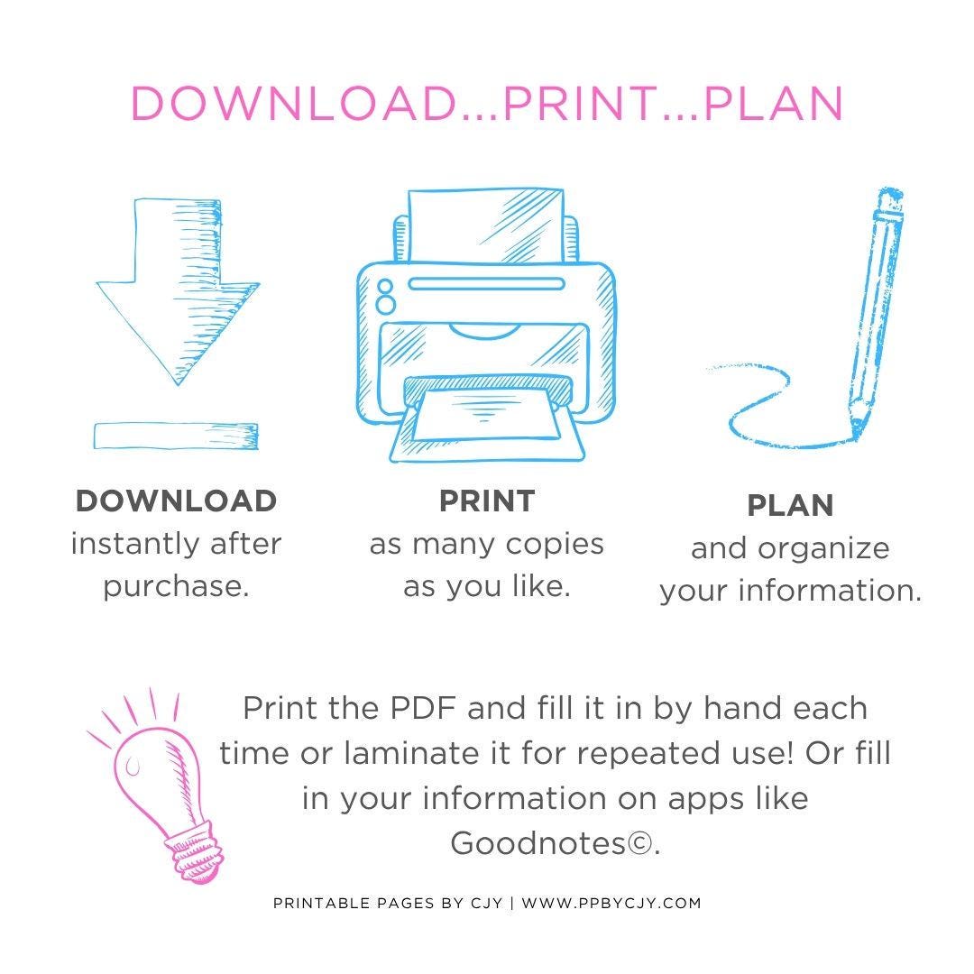 Key Management Planner | 8 Page Access Tracking Bundle | Office, School ...
