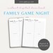 Family Game Night Plan | Family Bonding Activity List | Board Game ...