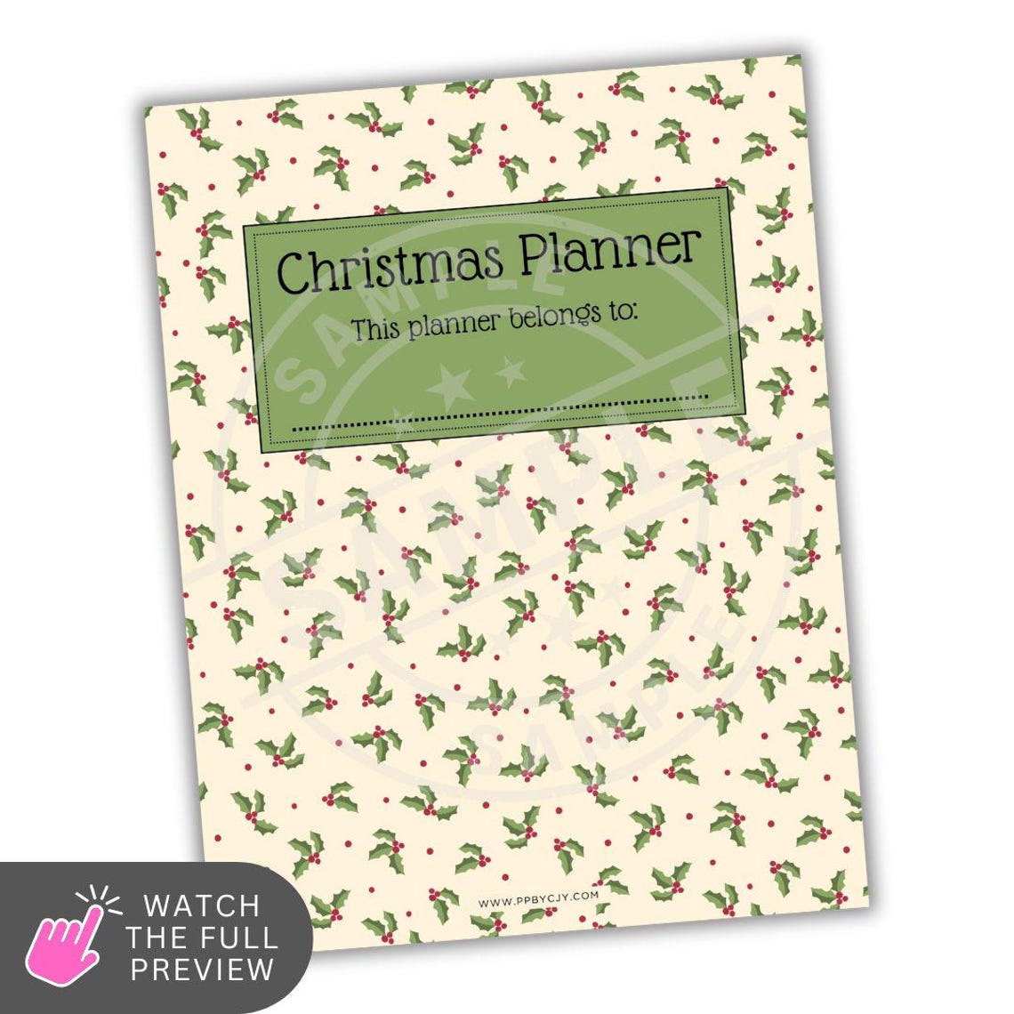 Christmas Planner Printable Template | Digital Download | Holiday Party ...