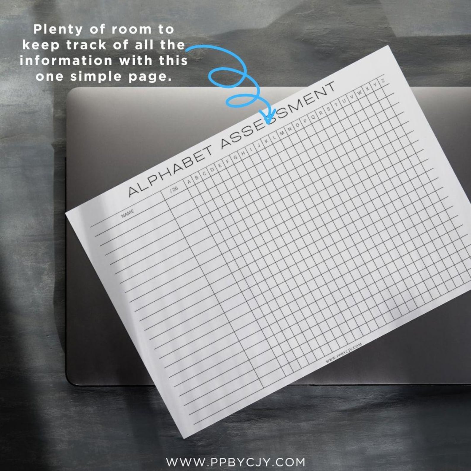 Alphabet Assessment Sheet Printable | Upper and Lowercase Letter ...