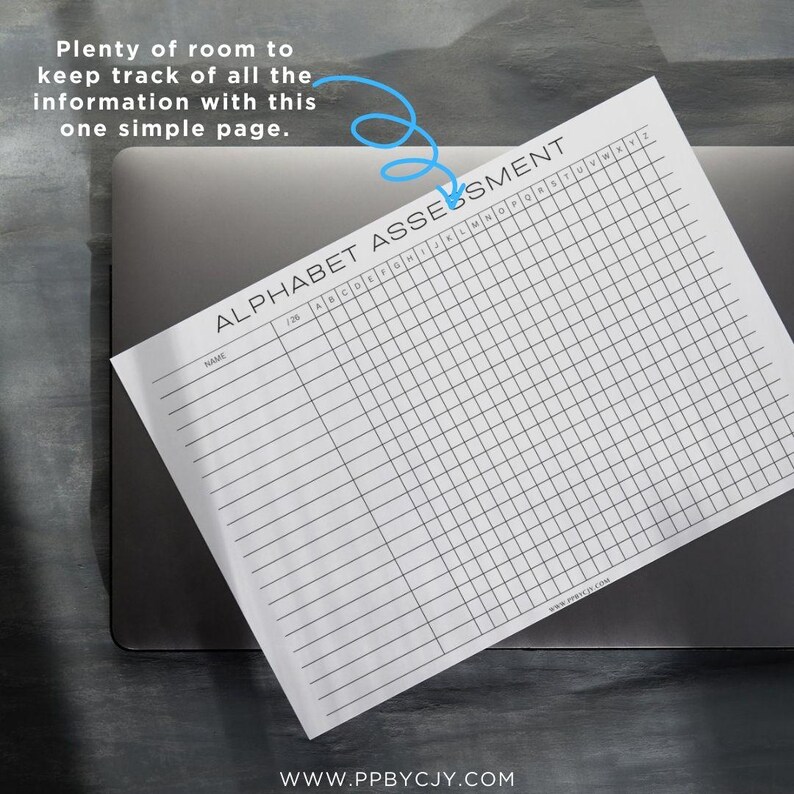 Alphabet Assessment Sheet Printable | Upper and Lowercase Letter ...