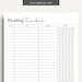 Reading Log Book Tracker Book Review Star Rating Organizer Bookshelf ...