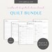 Quilt Design Planner Bundle Quilting Project Layout Planner Quilting ...