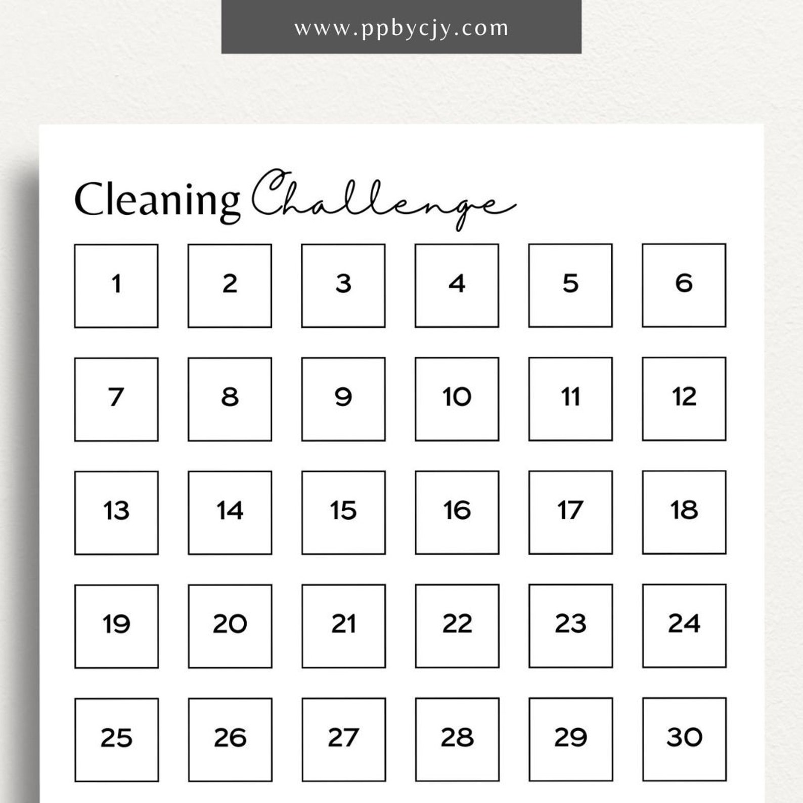 Home Cleaning Decluttering Challenge Tidying up Household Spring Clean ...