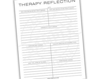Therapy Session Reflection Worksheet: Mental Health Tools (digital ...