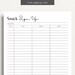 Snack Volunteer Sign up Sheet | PTA Classroom Party Sign up Template ...