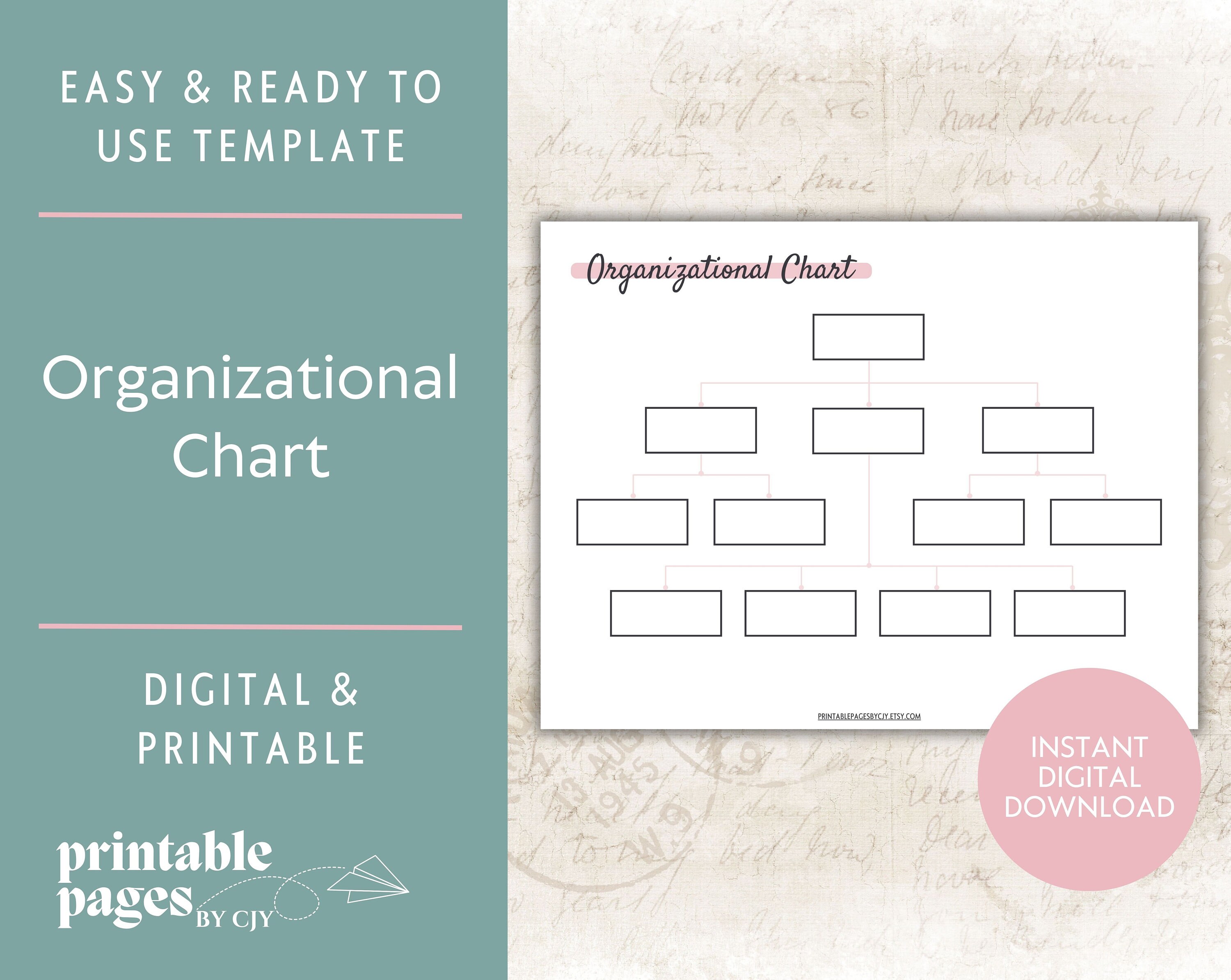 Free Printable Organizational Chart Template