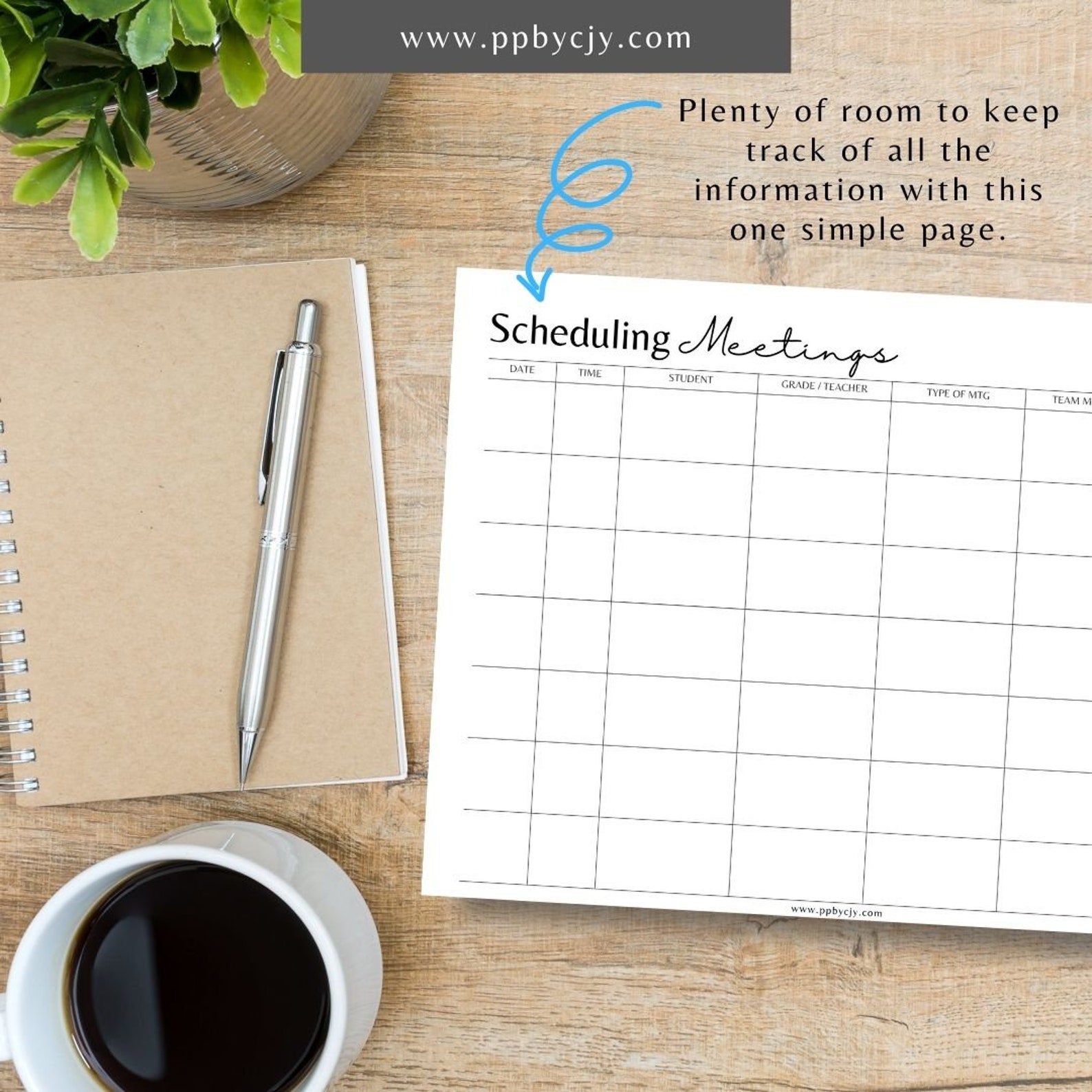 School Counselor Scheduling Tracker | Student Support Session Planner ...