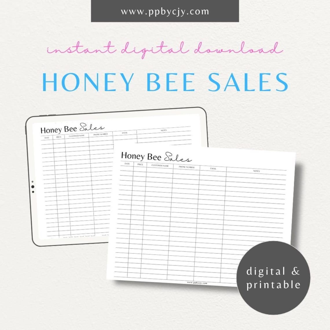 Beekeeping Honey Sales Tracker Log | Beehive Honey Producer Ledger ...