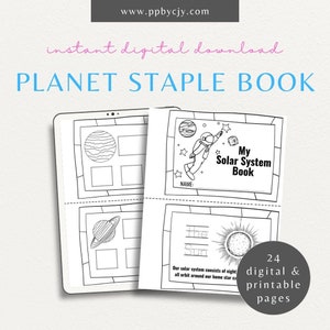 Planets Astronomy Printable Booklet | Solar System Staple Book | Space ...