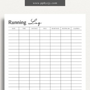 Running Mileage Log Runners Fitness Journal Marathon Race Training ...