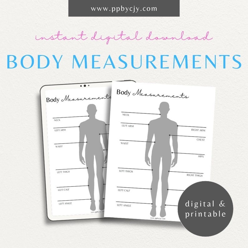 Body Measurement Tracker | Fitness Progress Tracker | Weight Loss ...