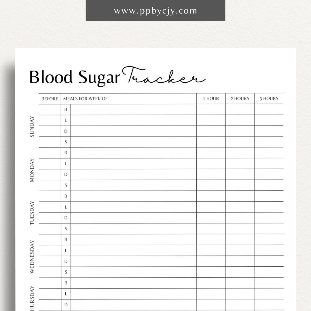 Blood Sugar Log | Diabetes Sugar Level Tracker | Diabetic Health Care ...