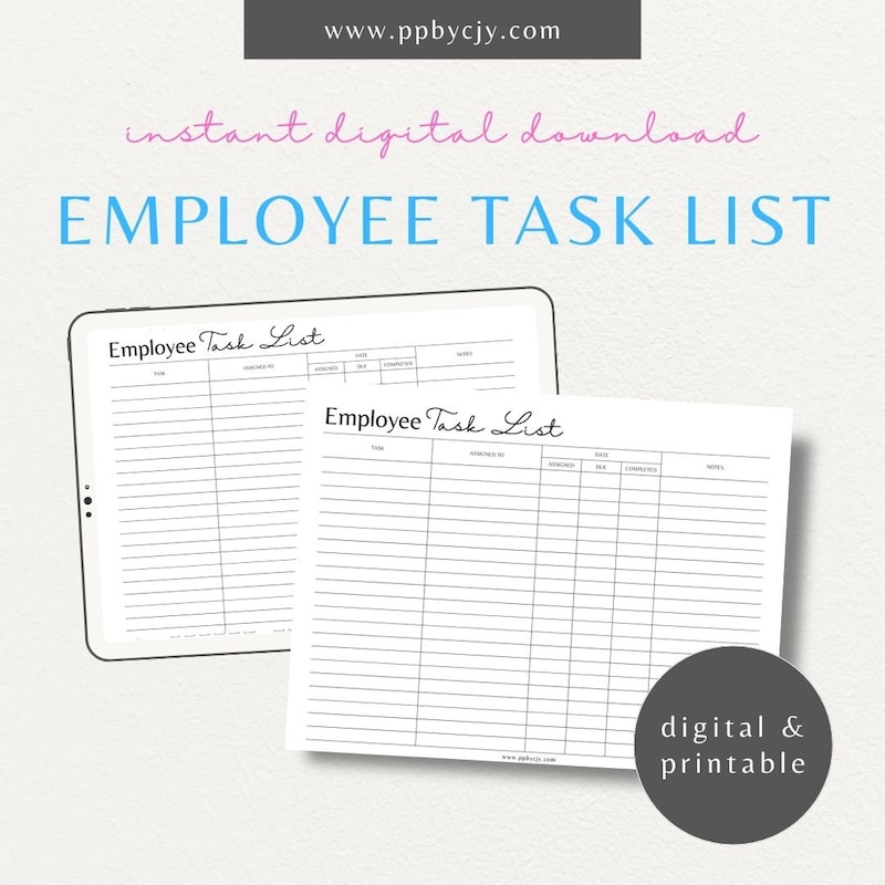 Employee Daily Assignment - Etsy