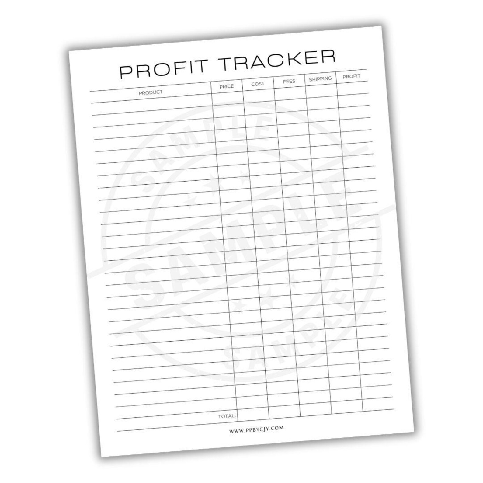 Profit Tracker Financial Planner | Business Income Expense Finance ...