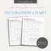 Incubation Chart Printable Template | Egg Hatching Tracker | Digital ...