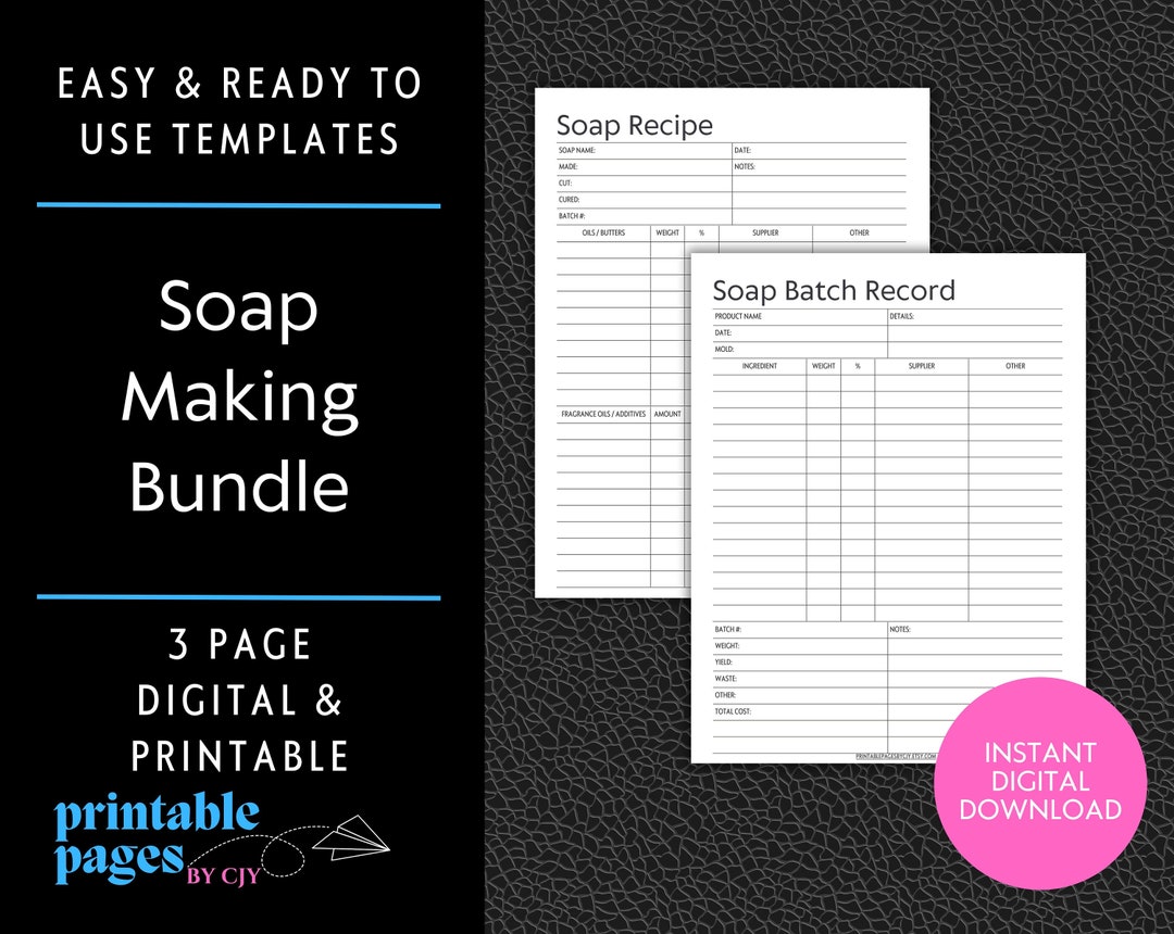 Soap Making Bundle Soap Batch Making Kit Soap Batch Recipe Testing ...