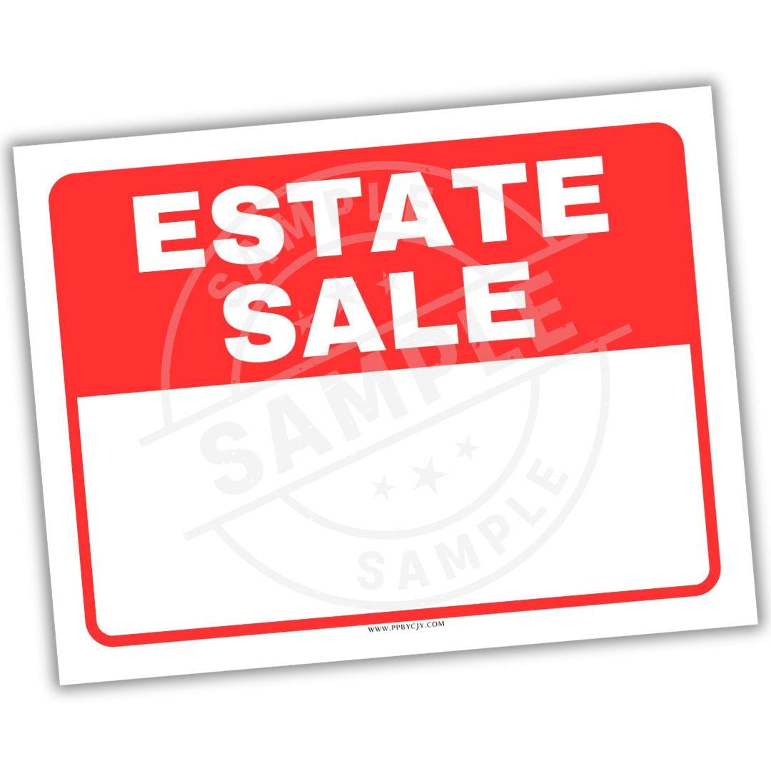 Estate Sale Printablesale Sign Printable Set of 3 With Arrows | Yard ...