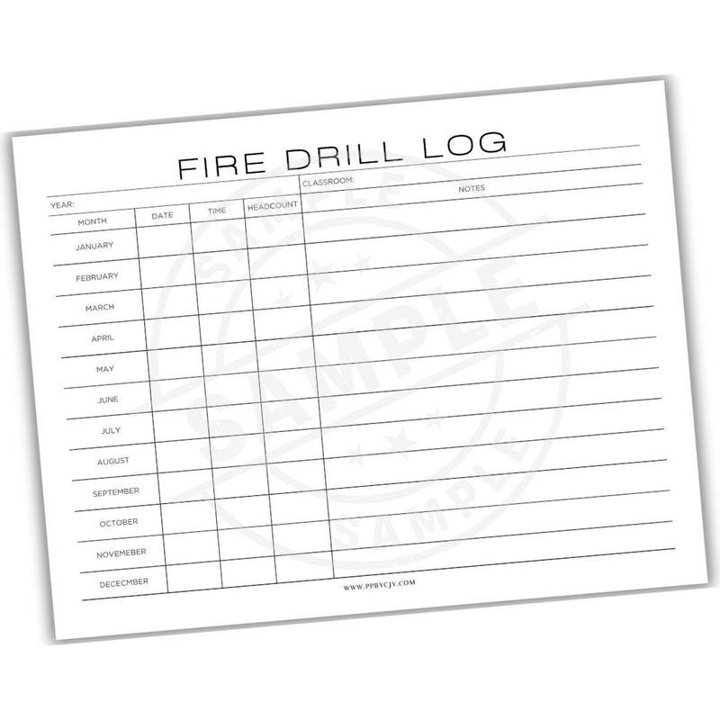 Fire Evacuation Form - Etsy UK