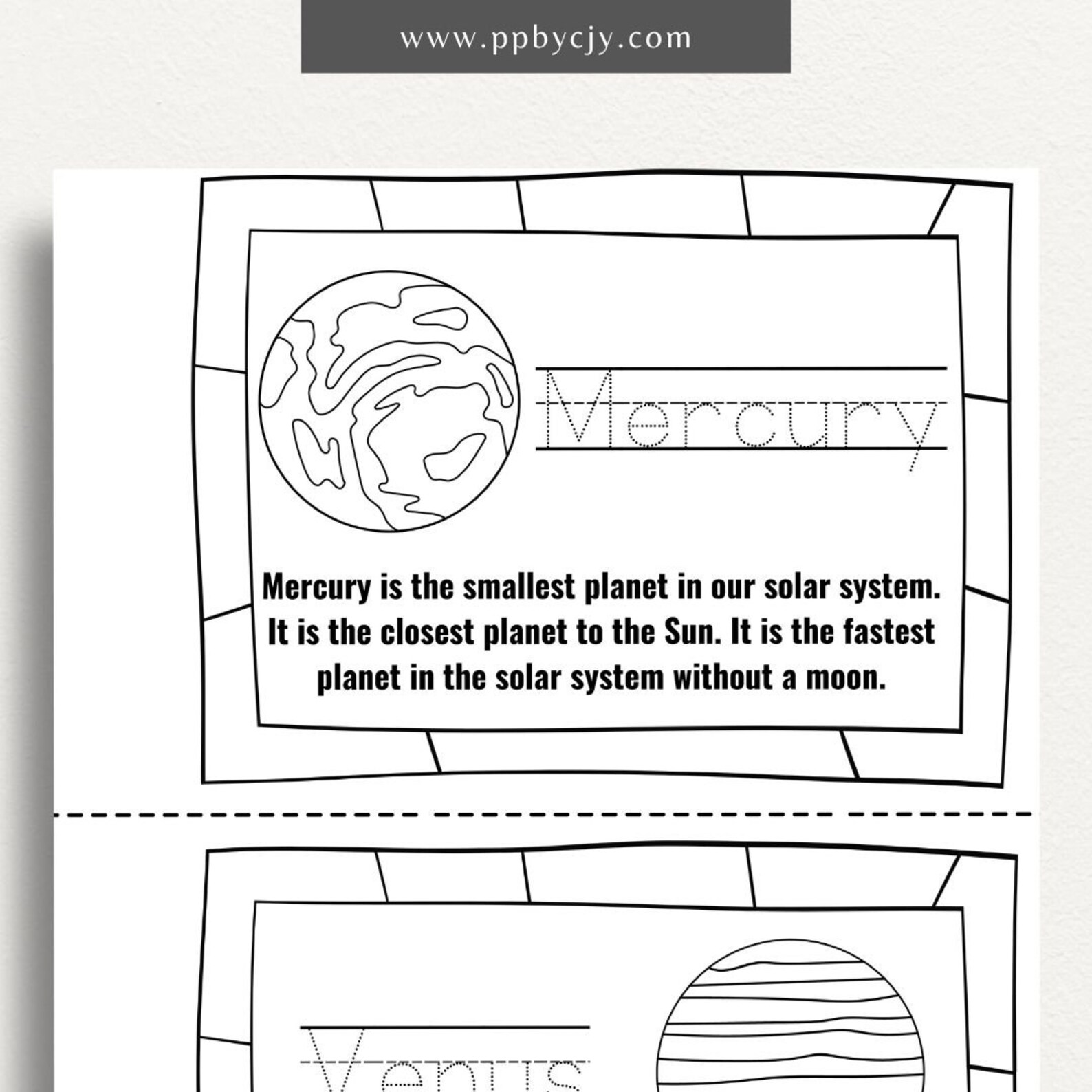 Planets Astronomy Printable Booklet | Solar System Staple Book | Space ...