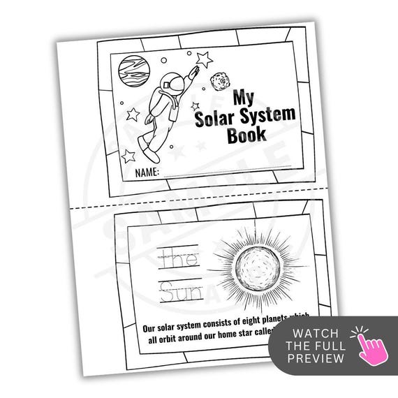 Solar System Printable Booklet