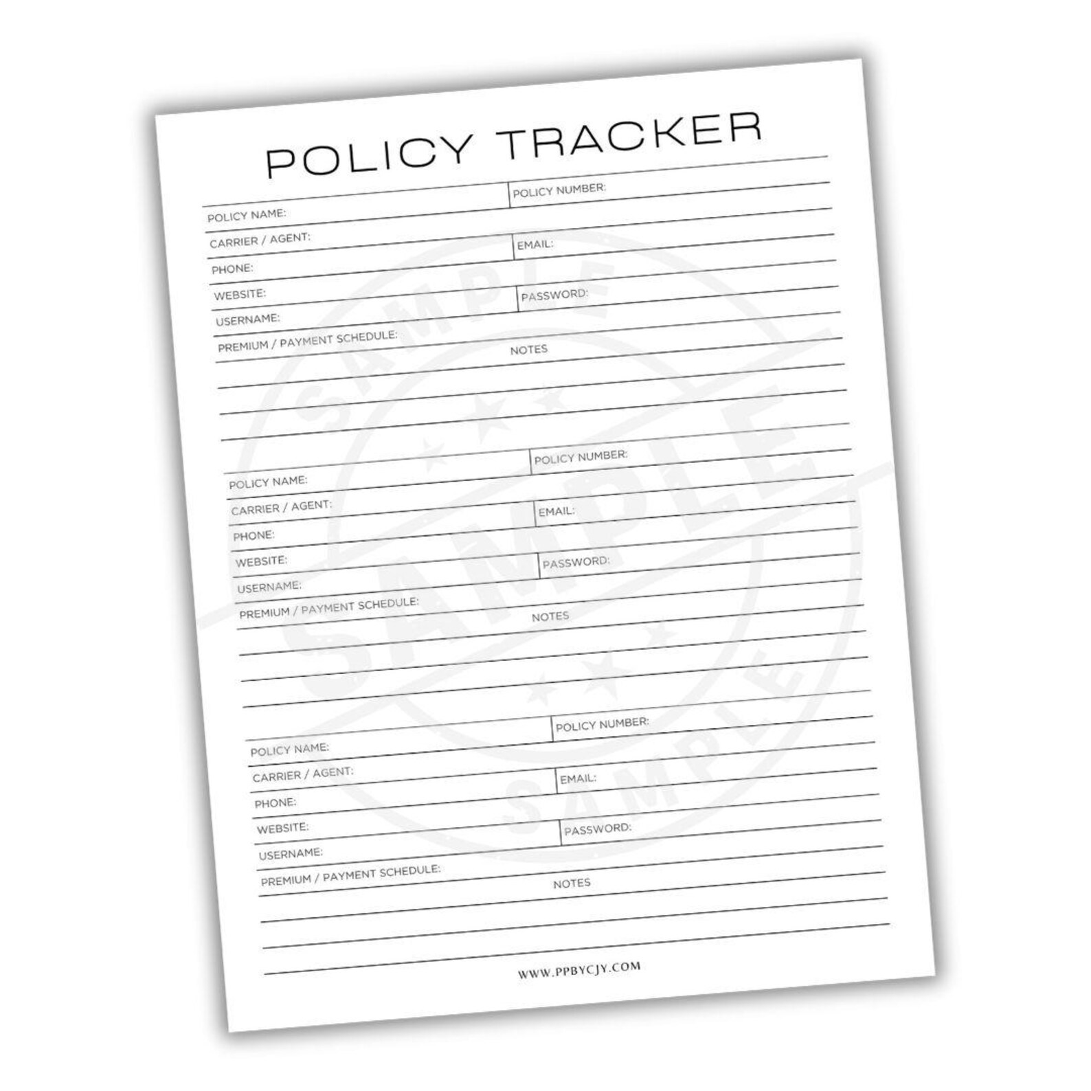 Insurance Policy Management Tracker | Business Insurance Portfolio ...