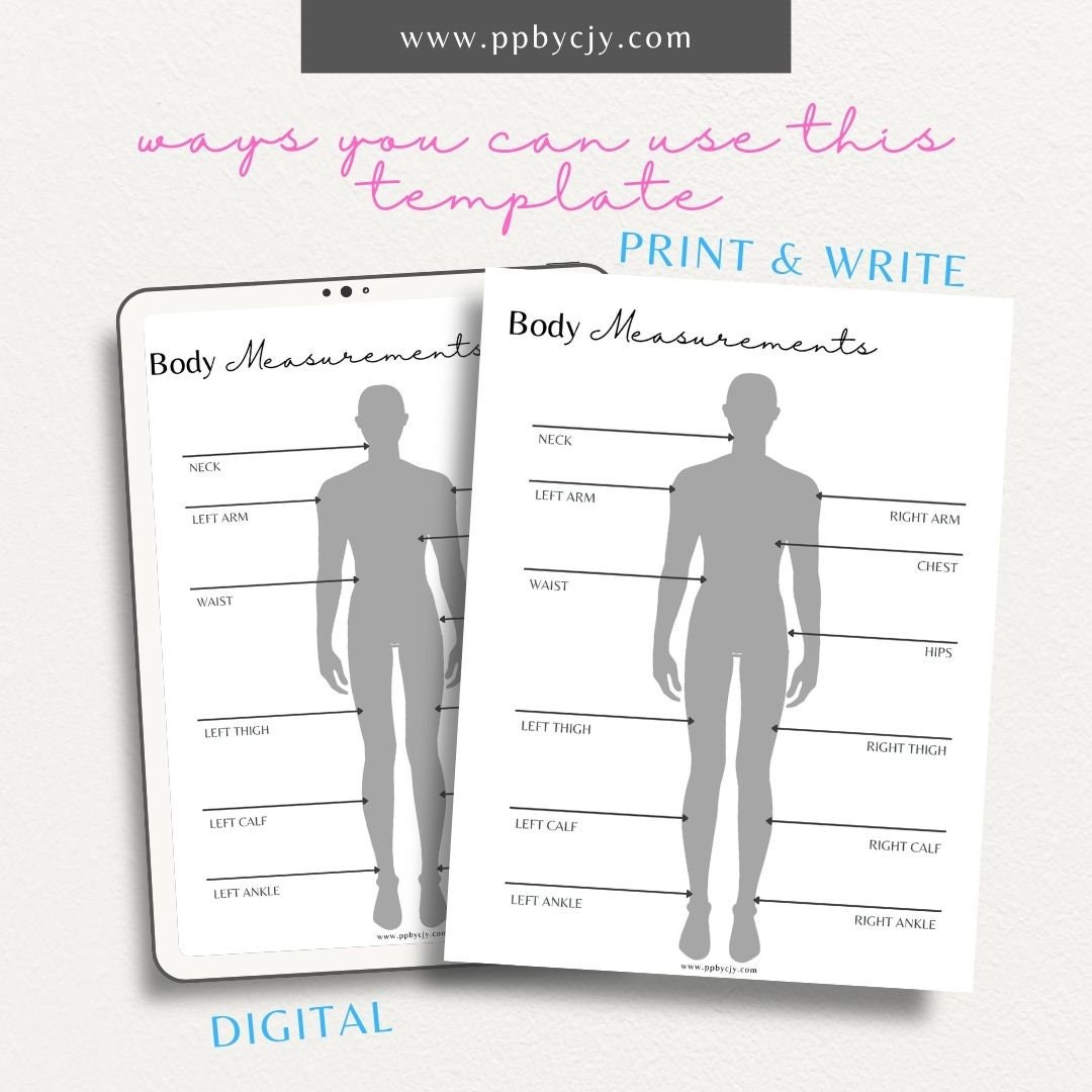 Body Measurement Tracker | Fitness Progress Tracker | Weight Loss ...