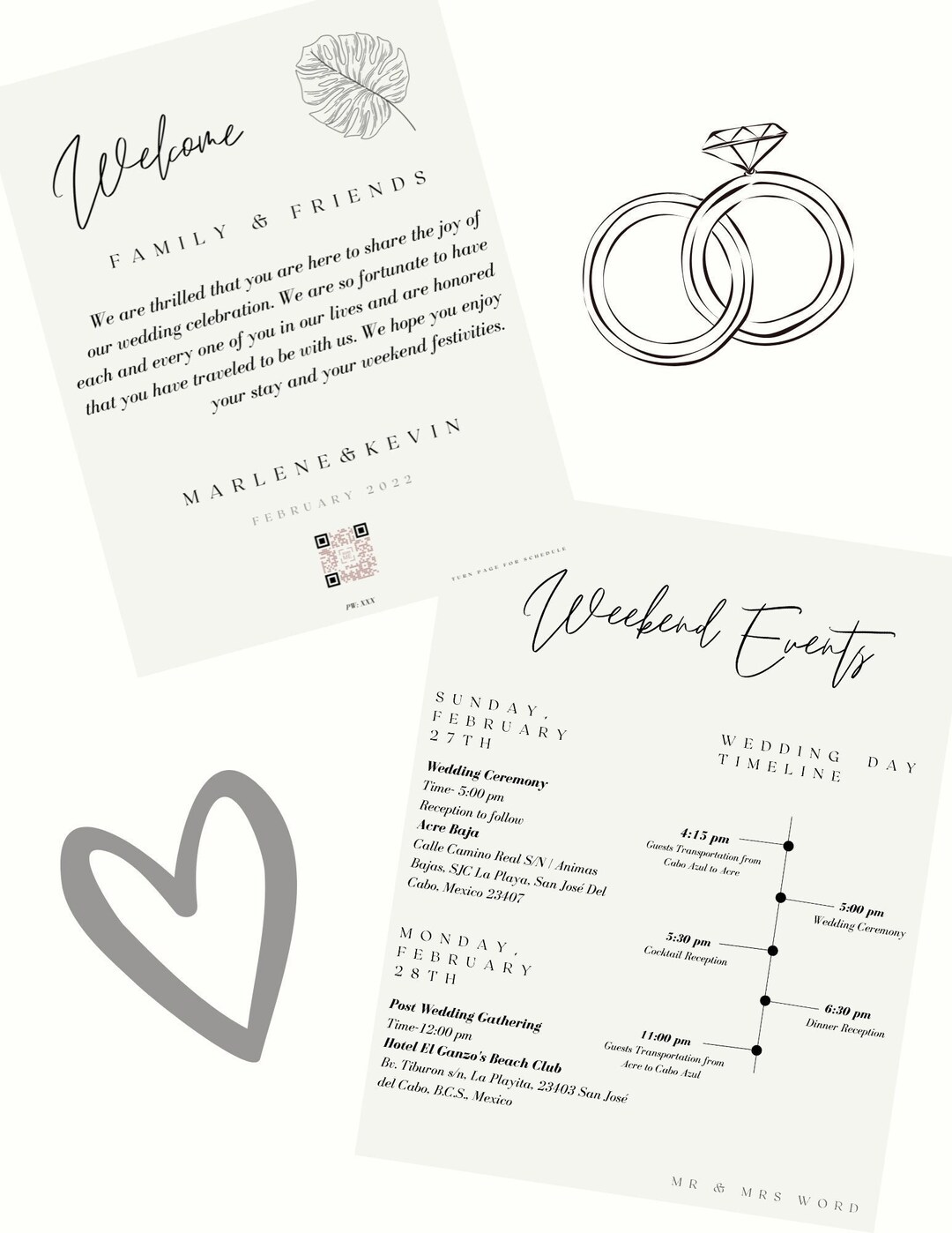 Wedding Welcome Letter - Etsy