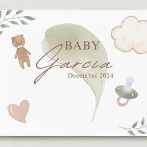 Editable - Edit Yourself- Baby Coming Soon on the Way Tell Family ...