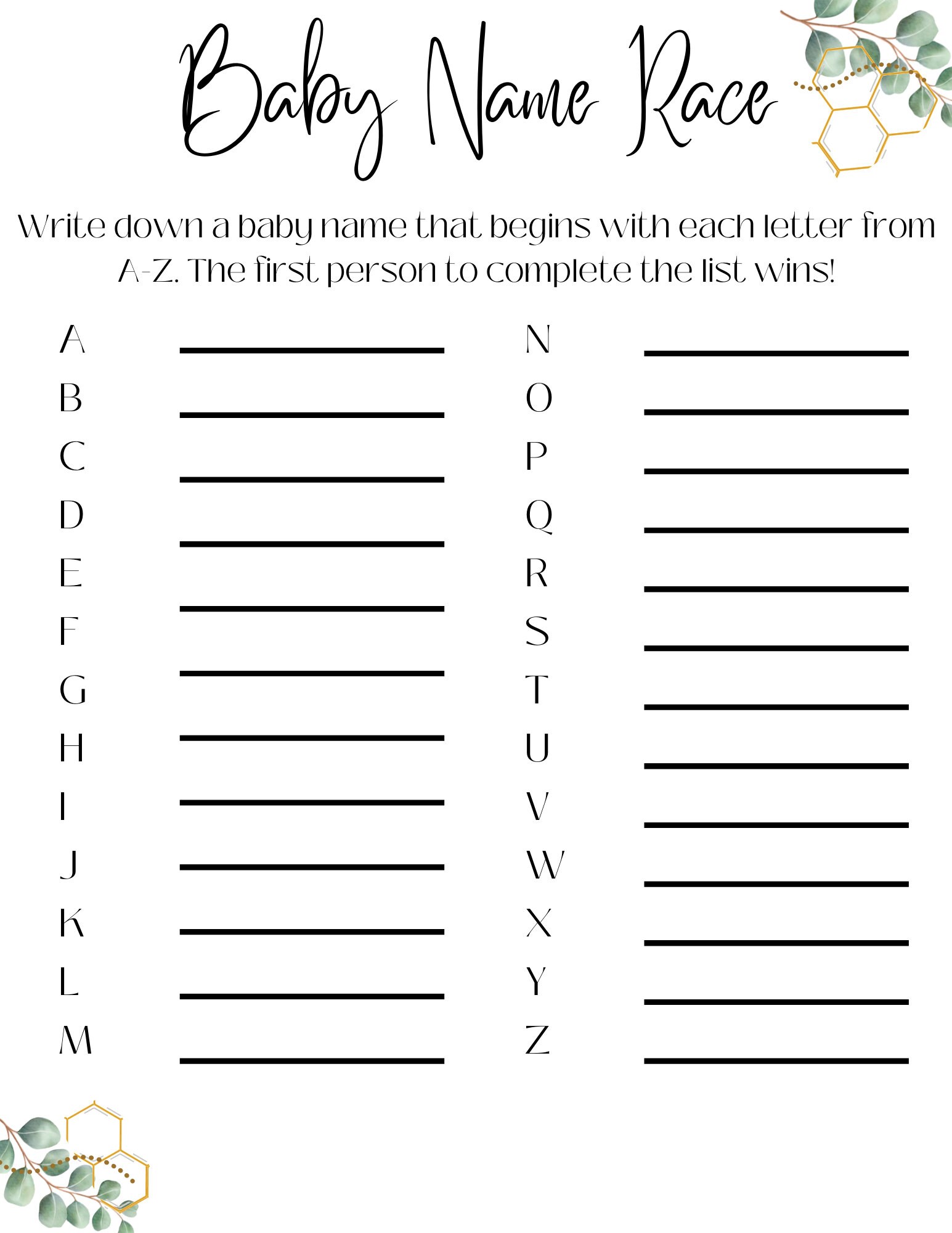 Mommy to Bee Baby Shower Raffle + Games - Etsy