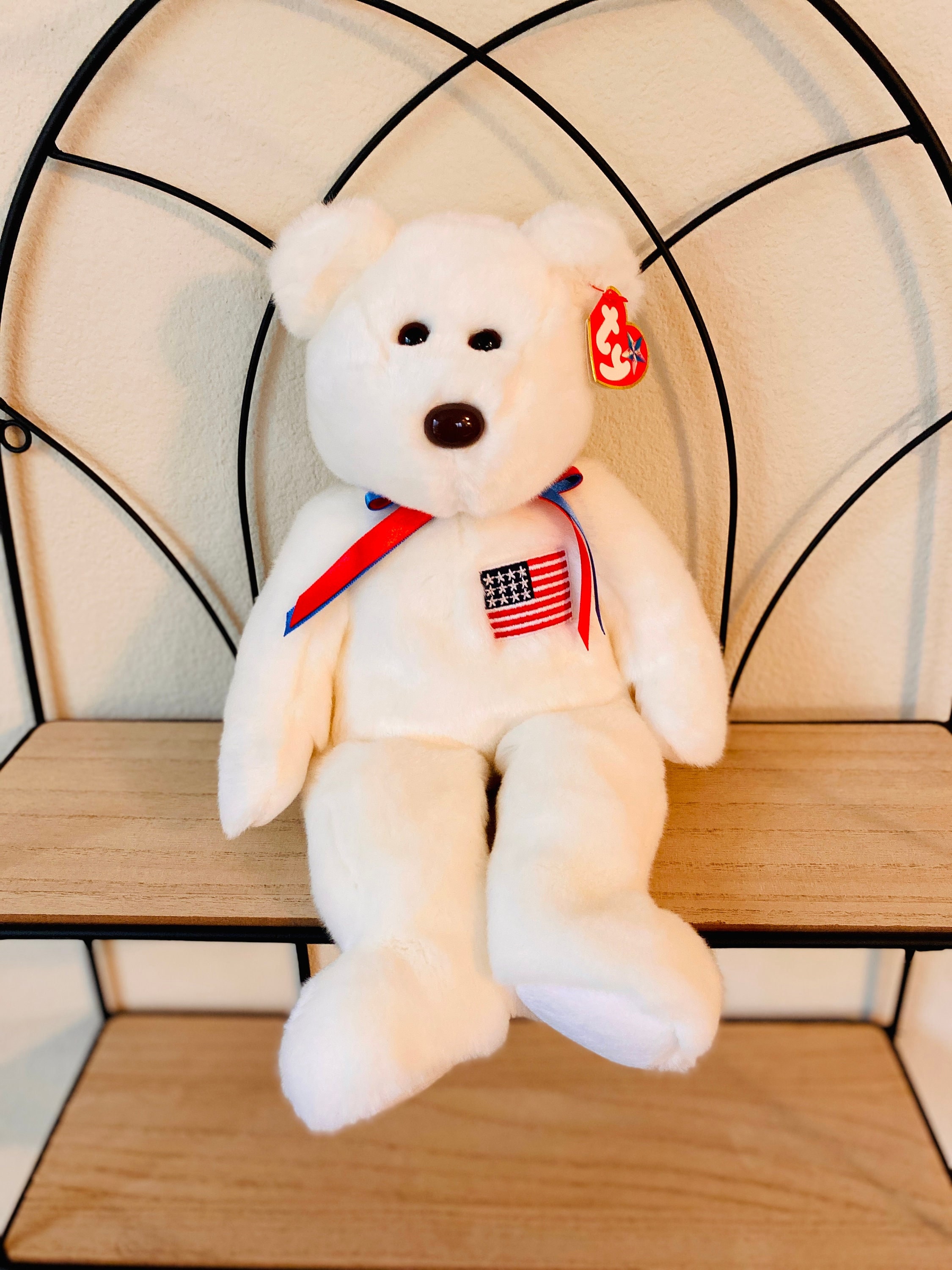 Vintage Libearty the Patriotic Beanie BUDDY Retired Etsy UK